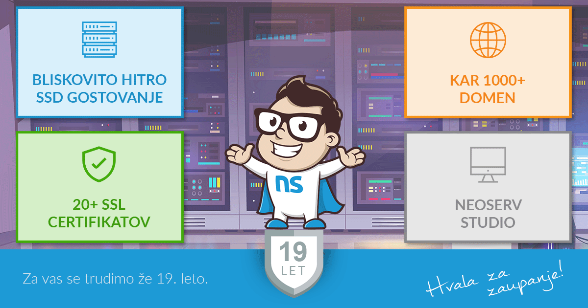 Spletno gostovanje in domene • NEOSERV.si