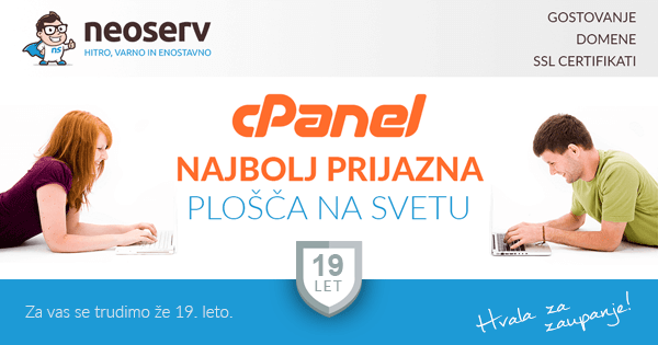 Spletno gostovanje in domene • NEOSERV.si