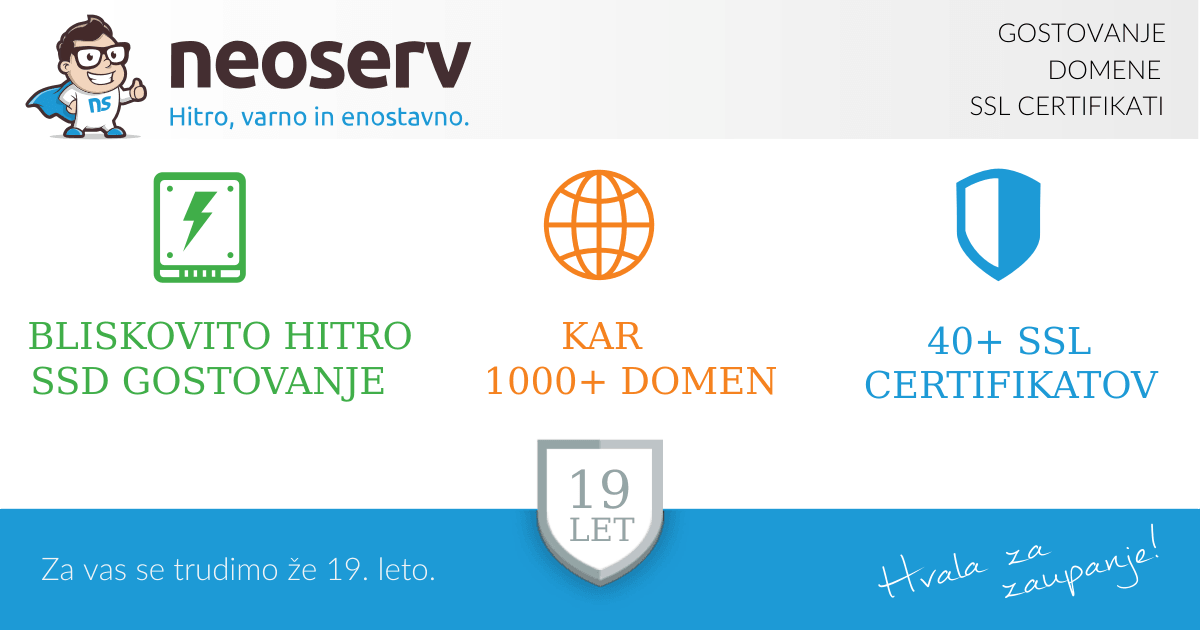 E-pošta • NEOSERV.si