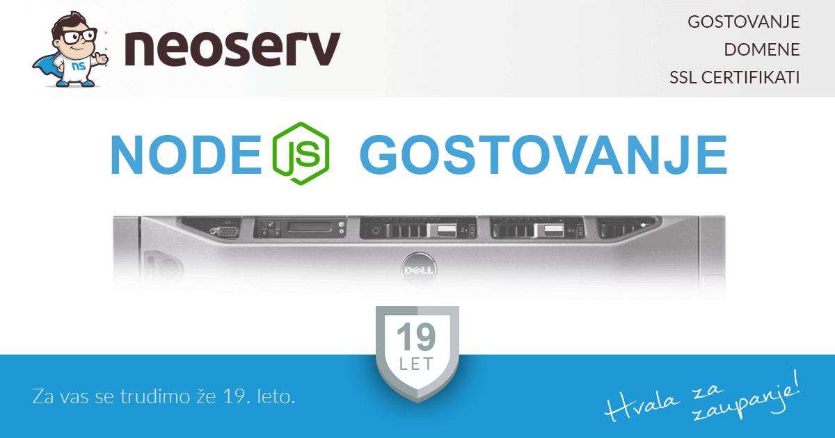 Node.js gostovanje • NEOSERV.si