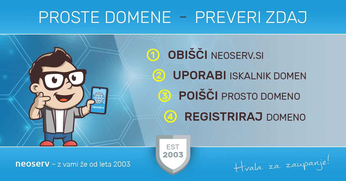 Proste domene • NEOSERV.si